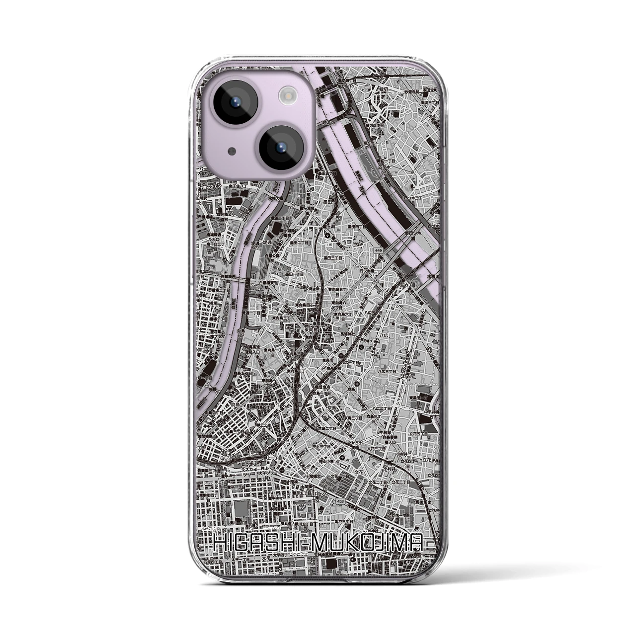 【東向島（東京都）】地図柄iPhoneケース（クリアタイプ） – クロスフィールド